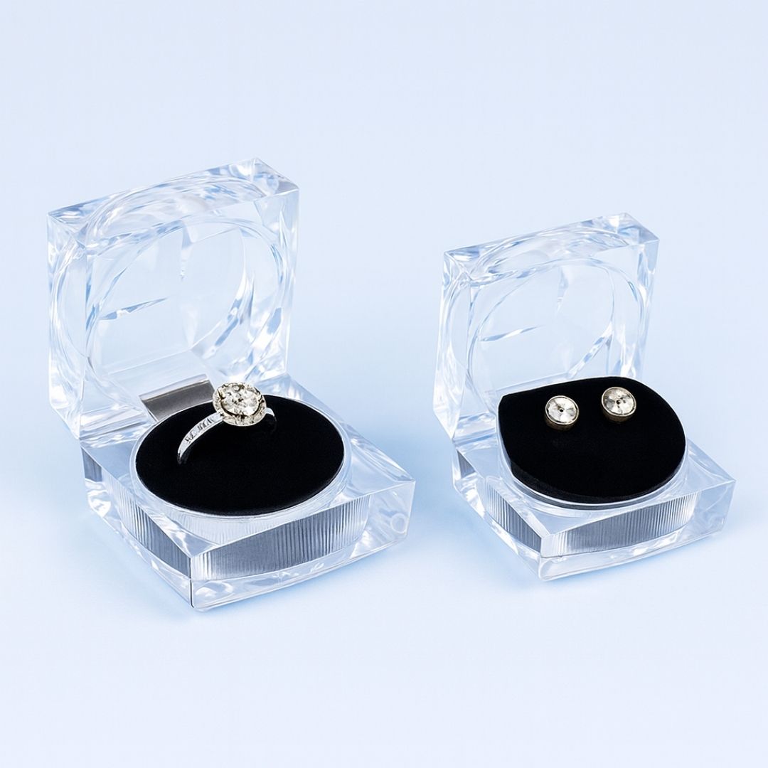 Sparkling Crystal Clear Jewelry Gift Boxes 💎 | PrestigeFancy.com
