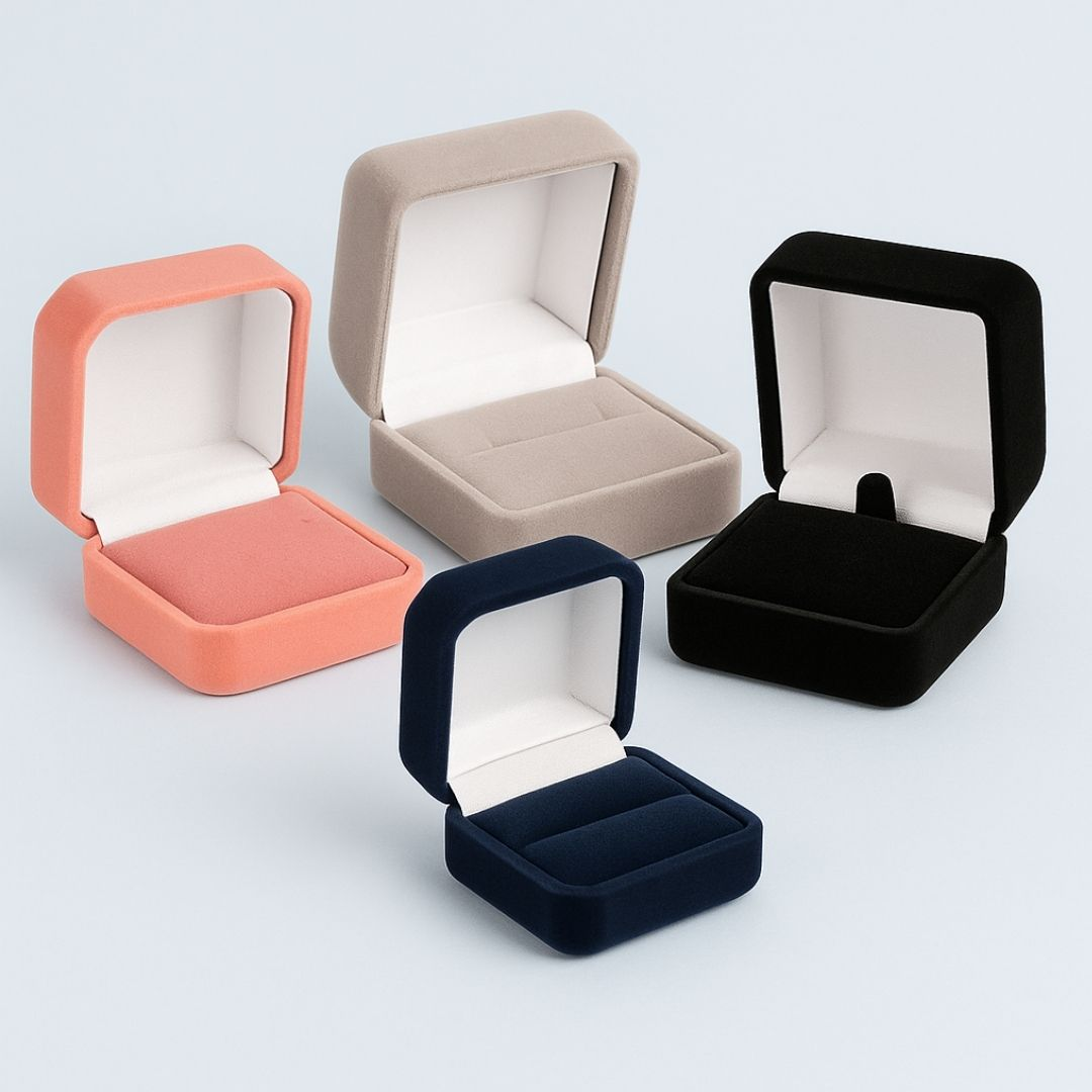 Flocked Velour Soft Touch Jewelry Gift Boxes | PrestigeFancy.com