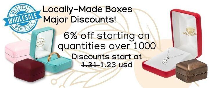 Vibrant 🌈 Leatherette Jewelry Gift Boxes | PrestigeFancy.com
